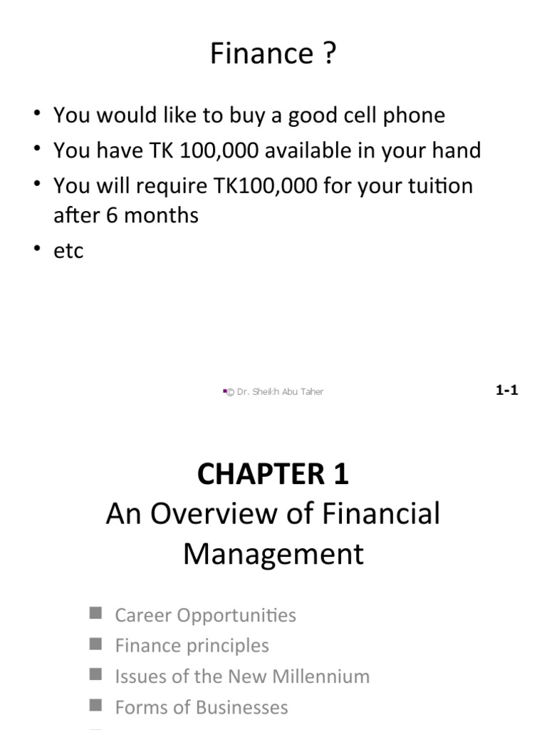 Lecture 1 | PDF | Corporations | Financial Economics