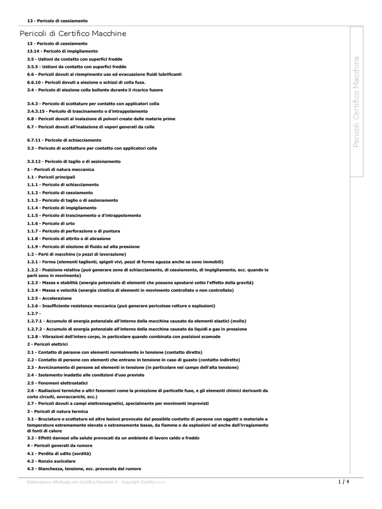 EN ISO-12100 Pericoli PDF | PDF