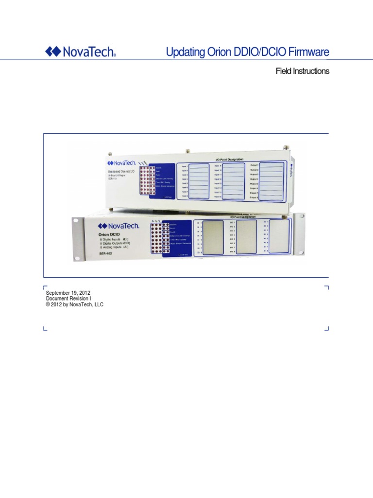 FieldInstructions - Updating - DDIO-DCIO NOVATECH | PDF | Ip Address ...