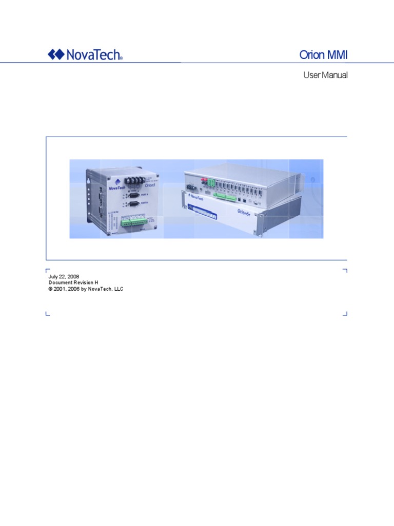 Orion MMI: User Manual | PDF | Input/Output | Computer Architecture