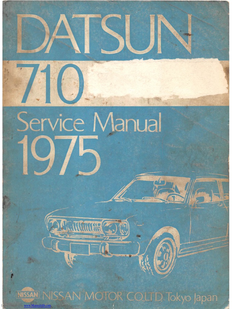 Datsun 710 Service Manual | PDF | Car | Websites