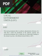 Local Government Units: Roles Explained | PDF | Law