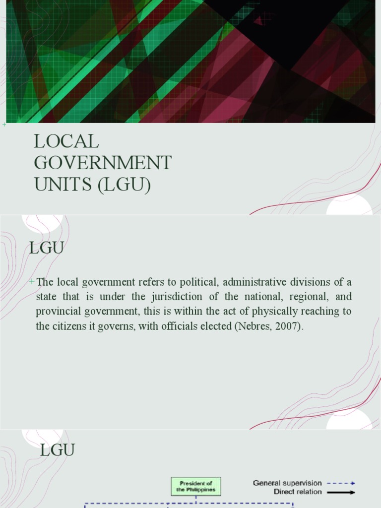 Local Government Units (Lgu) | PDF | Government | Justice