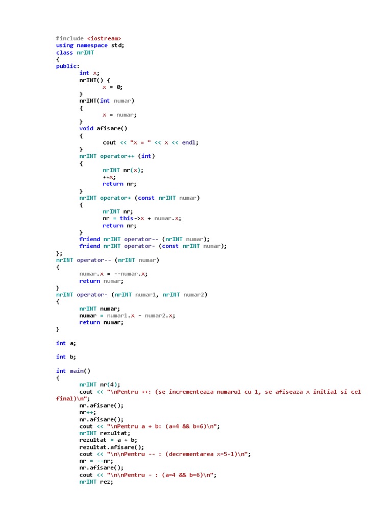 Nrint: Using Namespace Class Public Int | PDF | Teaching Methods ...