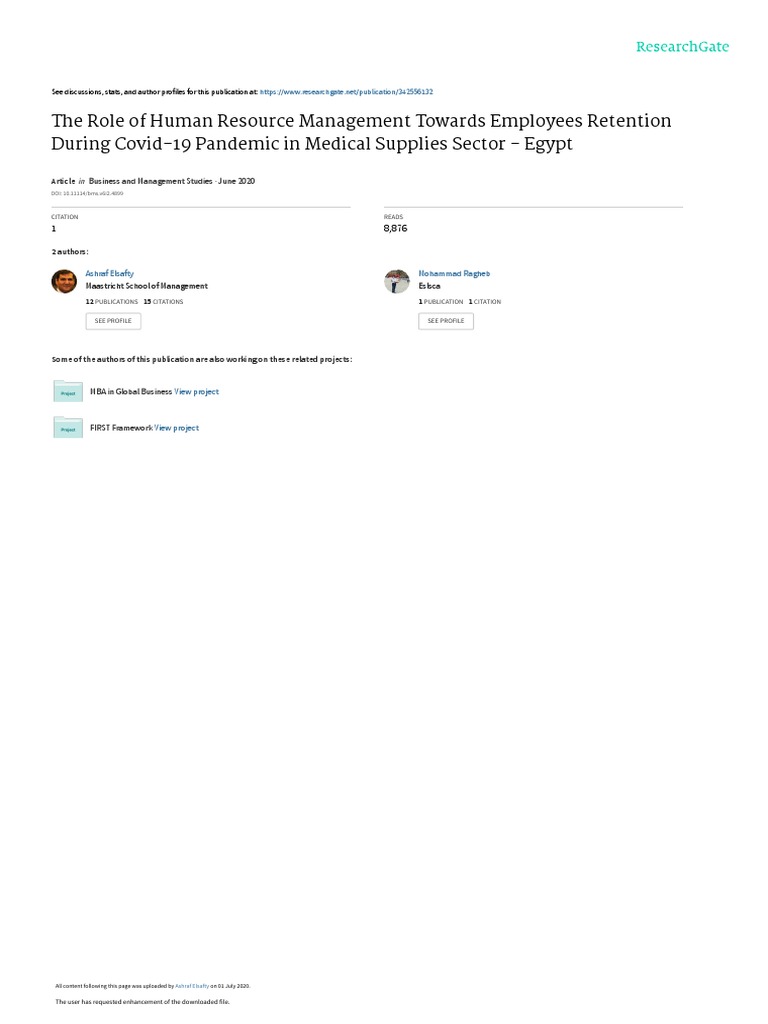 4 - Role of HRM in Employee Retention | PDF | Employee Retention ...
