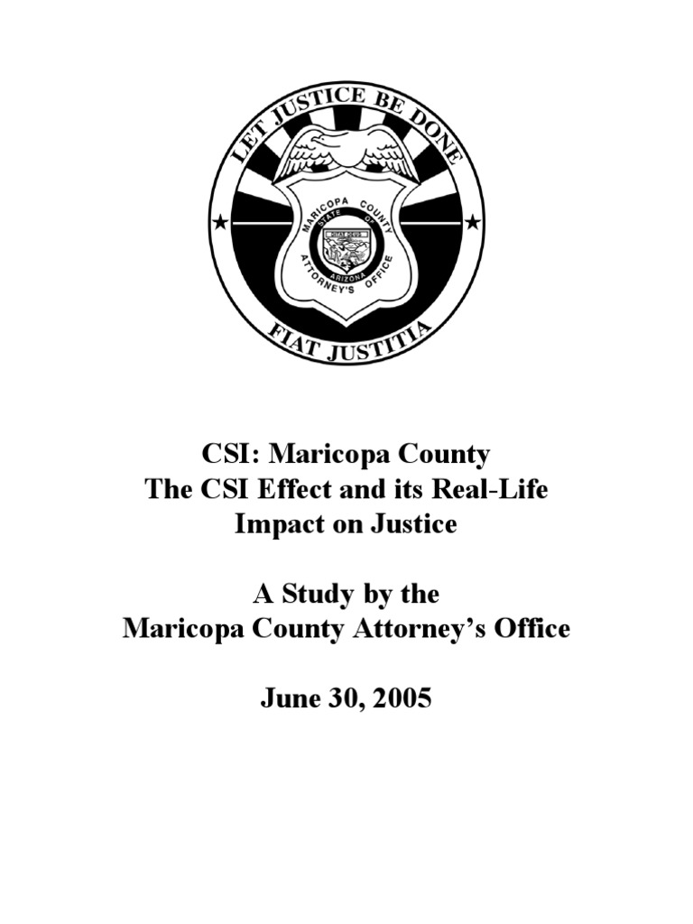 The CSI Effect Report | PDF | Forensic Science | Voir Dire