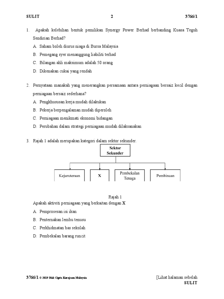 3766 - 1 SPM 2019 | PDF