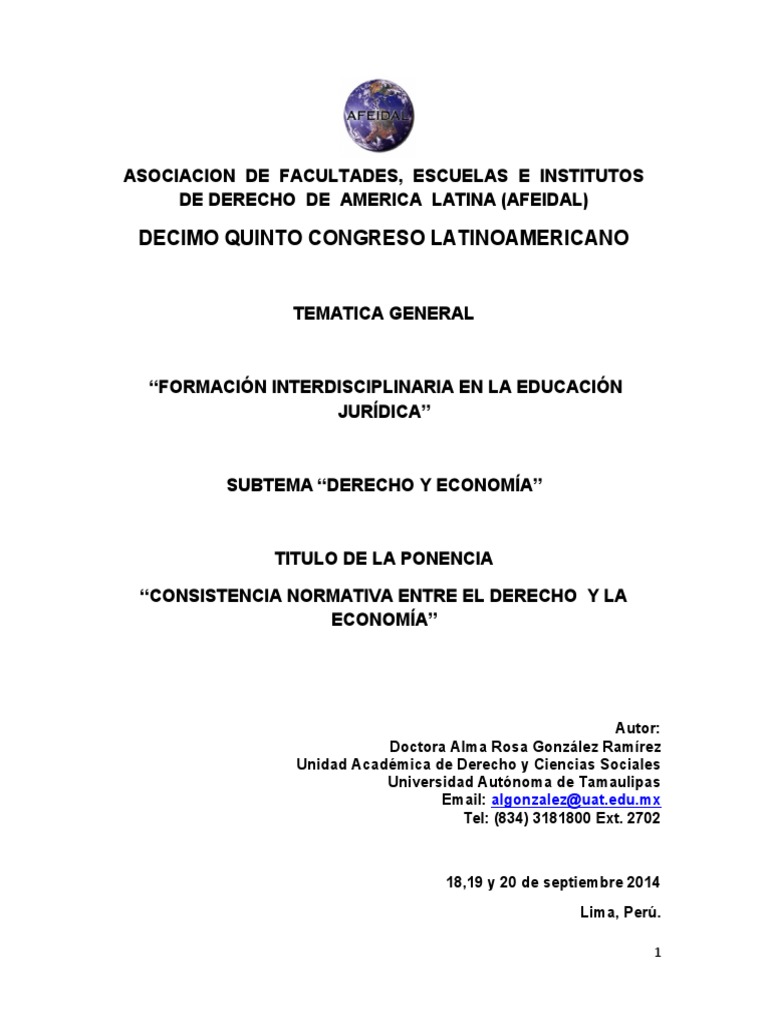 Alma Rosa Gonzalez Ramirez | PDF | Derecho y economía | Juez