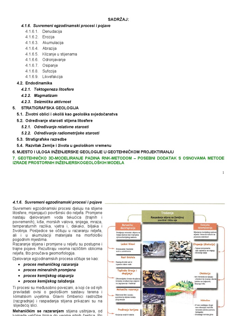 Inzenjerska Geologija III B Dio | PDF