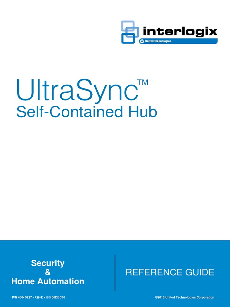 PN 466 5227 Rev e Ultrasync Self Contained Hub Reference Guide | PDF | Router (Computing ...