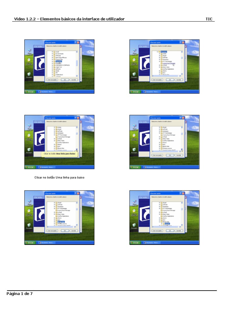 Os principais elementos da interface gráfica do utilizador e suas ...