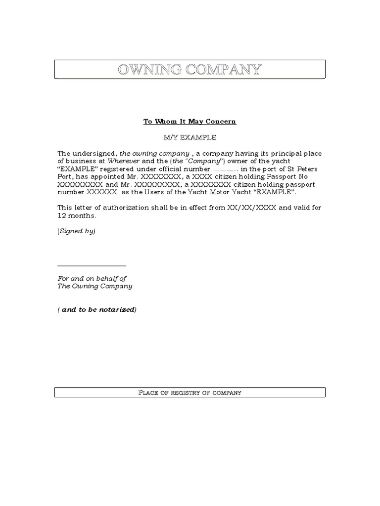 LOA USER Sample | PDF