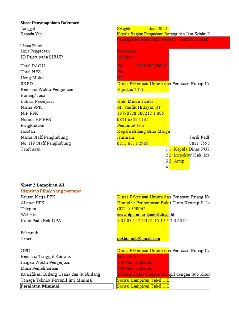 Contoh DPP 2020 | PDF