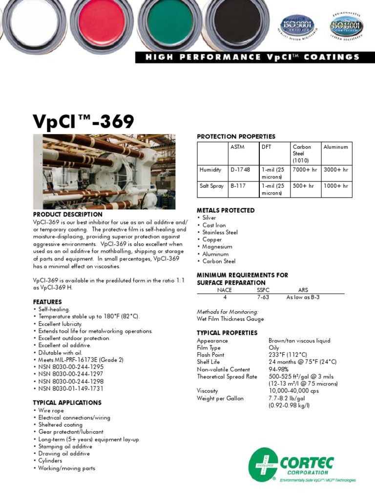 369 and VpCI-369 H PDF | PDF | Steel | Metals