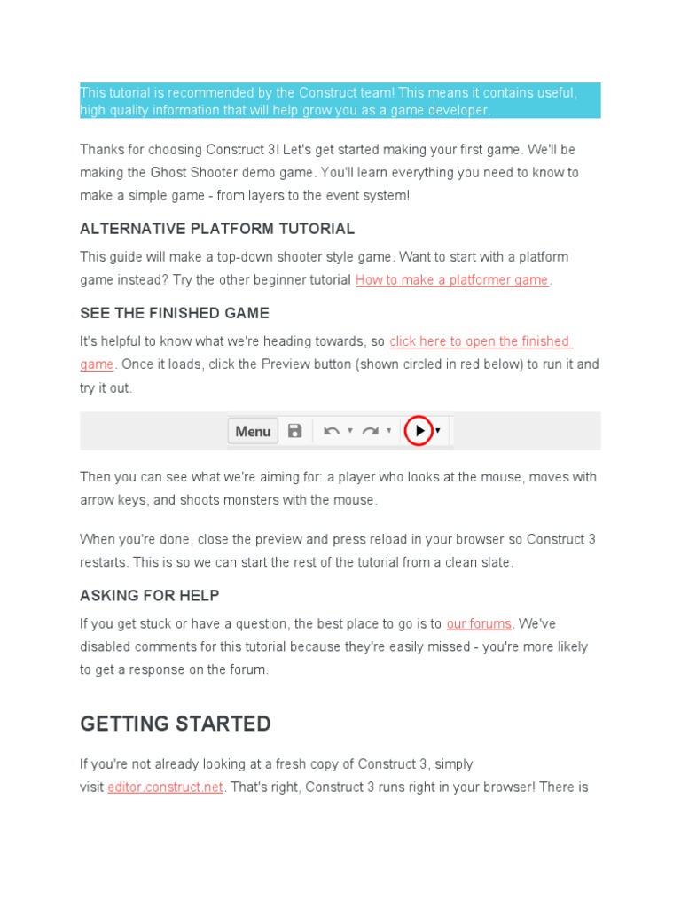 Getting Started With Game Development A Tutorial For Creating A Basic Top Down Shooter Game In
