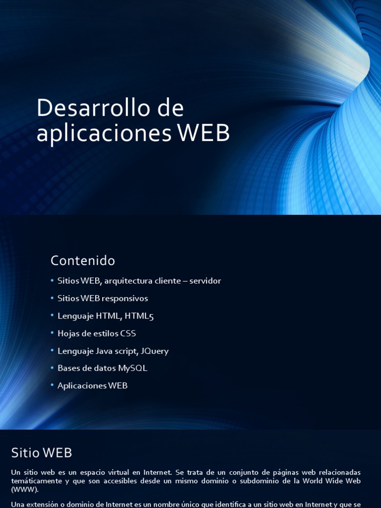 Desarrollo de Aplicaciones WEB | PDF | Php | Script Java