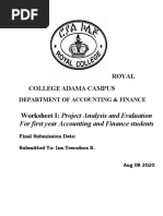 PROJECT MANAGEMENT Final Exam | PDF | Project Management | Evaluation