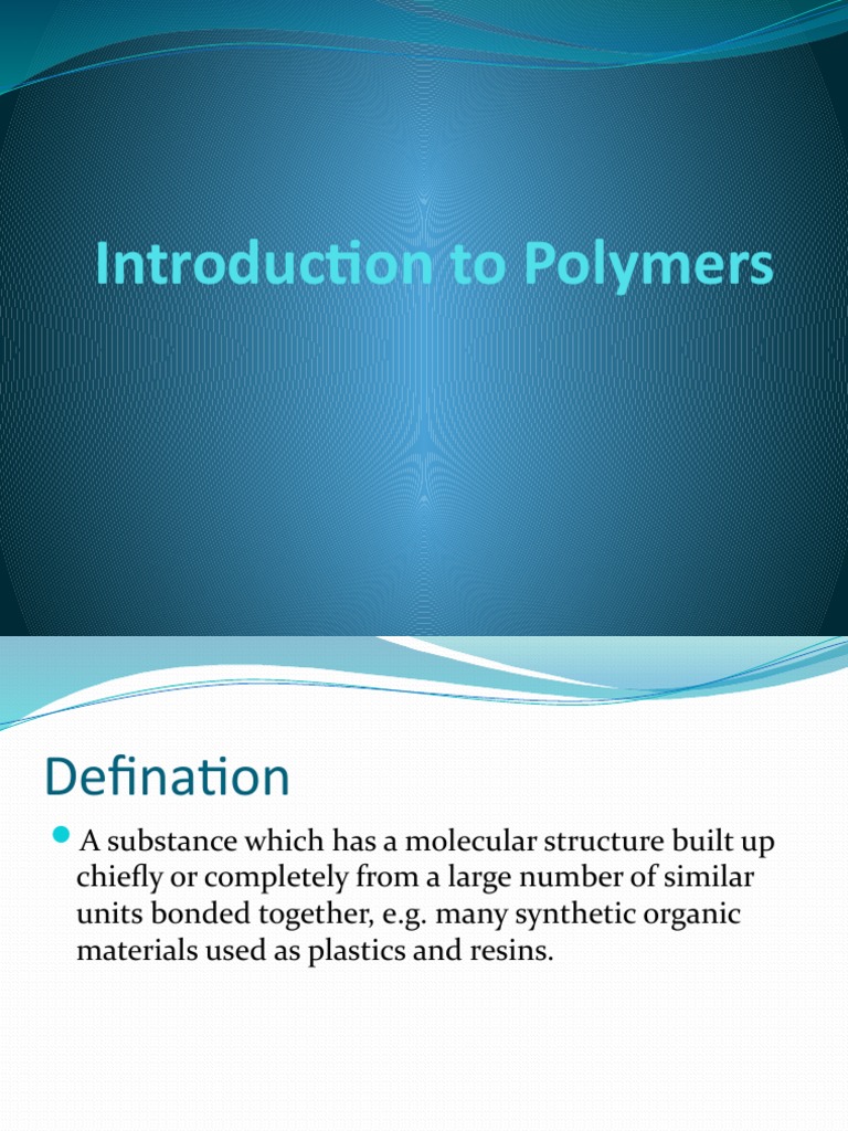 Lec 1 | PDF | Extrusion | Polymers