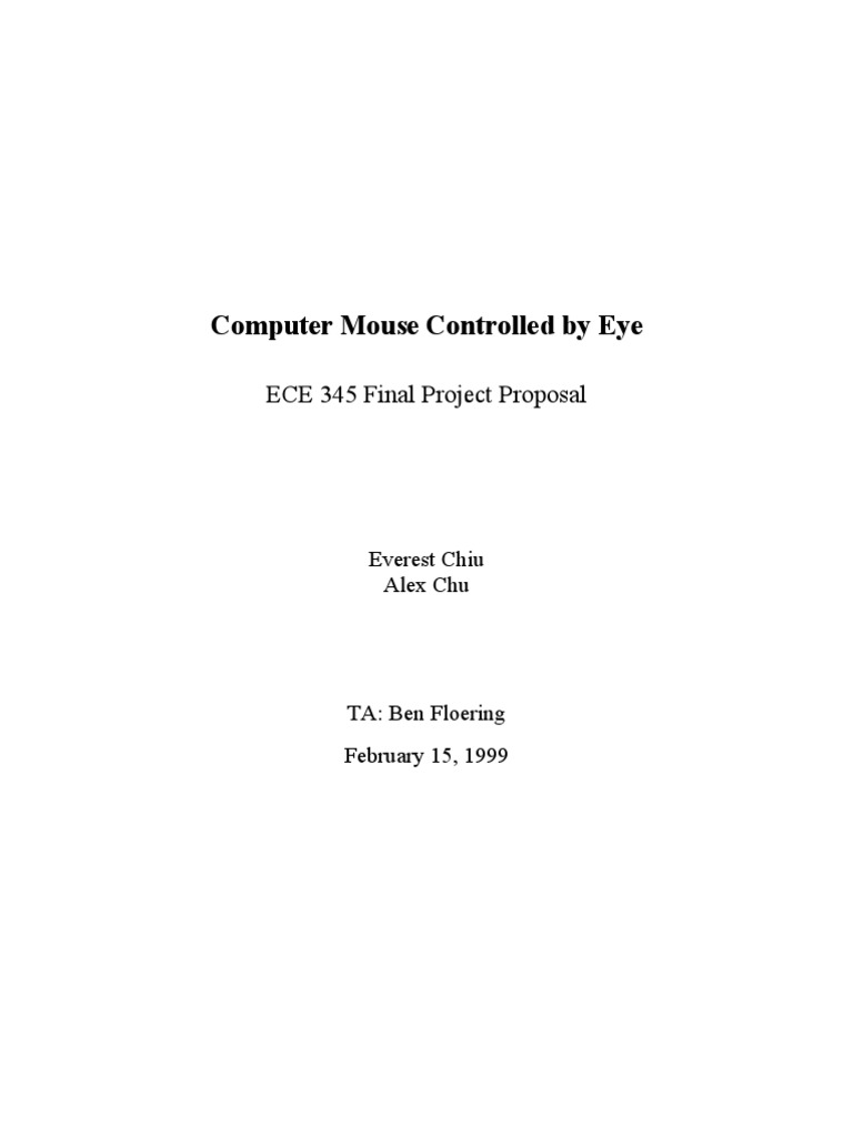 Mouse Operation Using Eye On Labview | PDF | Eye | Electricity