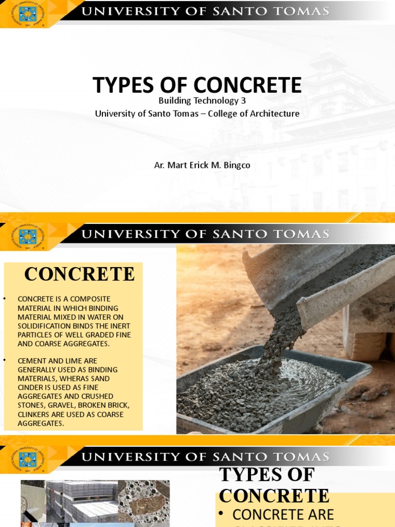 Types of Concrete | PDF | Construction Aggregate | Concrete