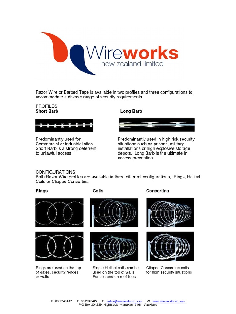 Razor Wire Info 2 | PDF