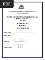 Cxc maths 2025 may / June | PDF