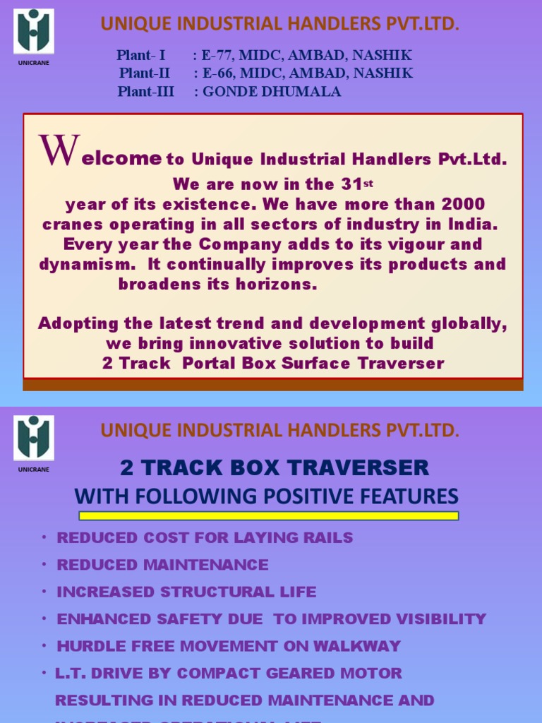 Multi Track Pit Traverser Vs 2 Track SSC Surface Traverser | PDF | Rail ...