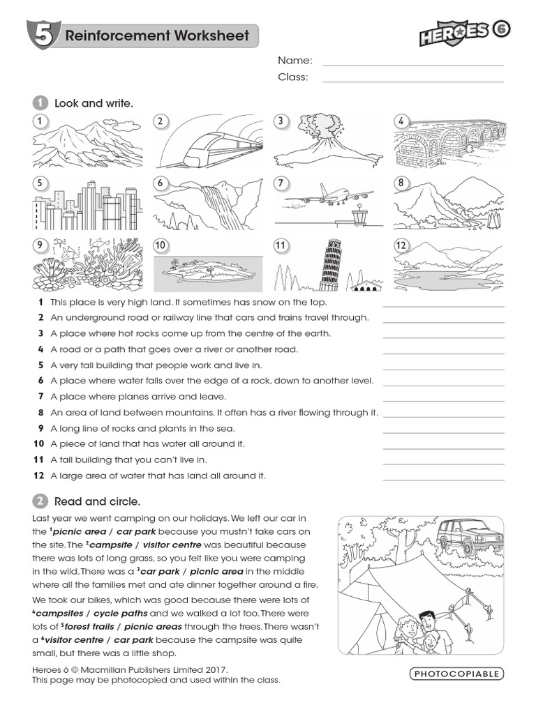 Unit 4 Reinforcement Worksheet