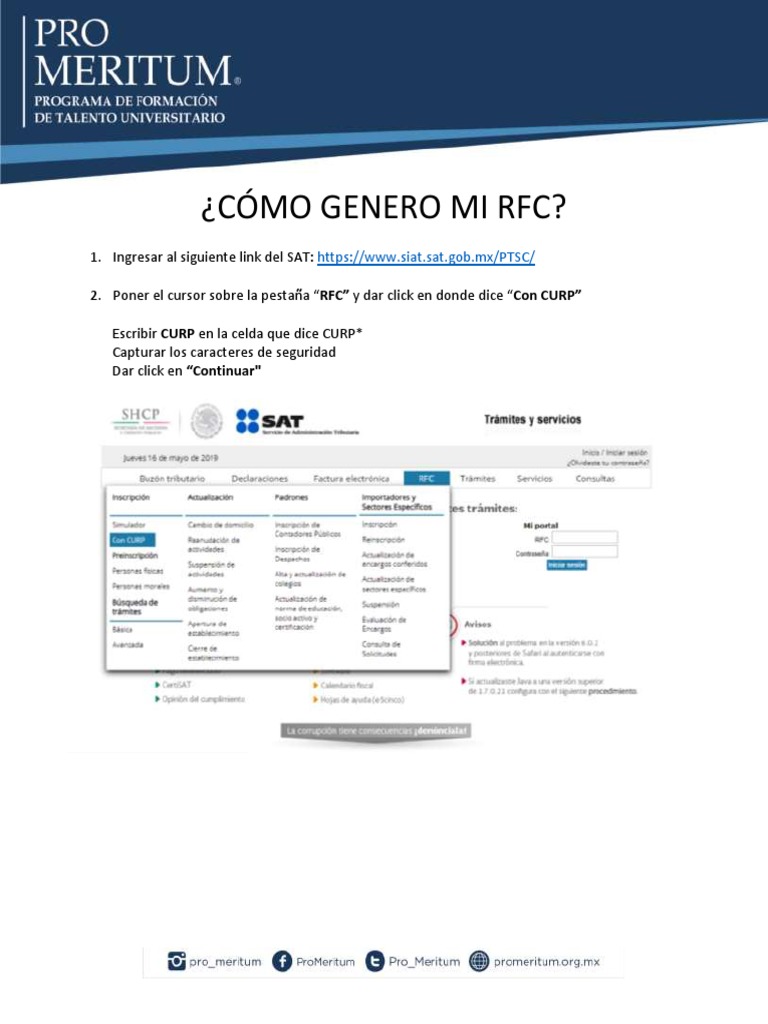 Manual para Consultar Tu RFC | PDF