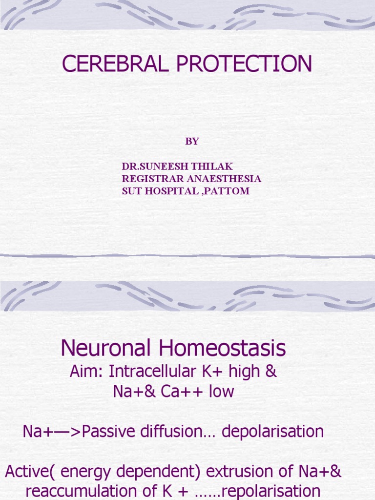 Cerebral Protection and Ischaemia Management | PDF | Ischemia | Nature