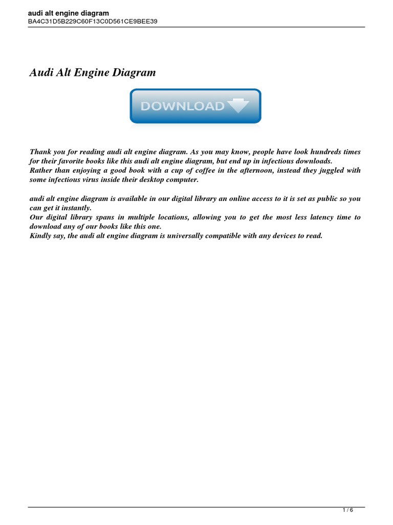 Audi A4 ALT Engine Diagram Guide | PDF | Audi | Vehicle Technology