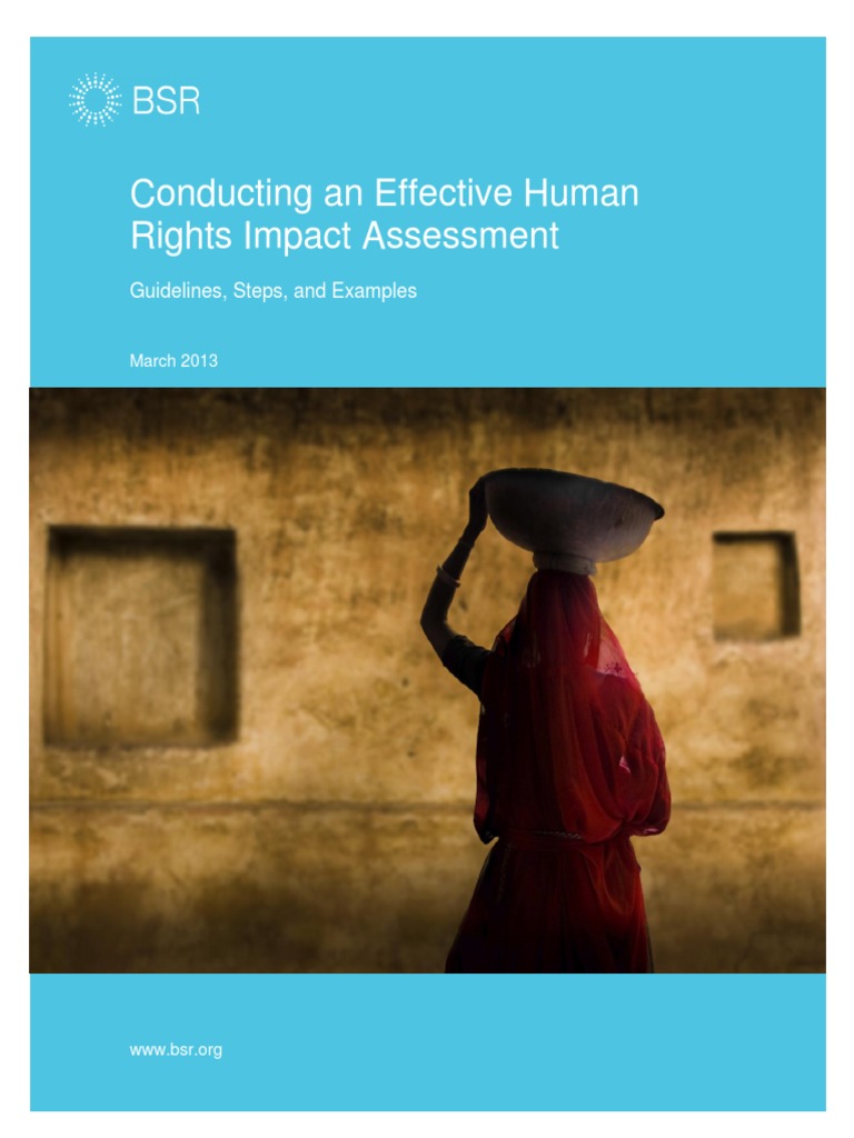 Conducting An Effective Human Rights Impact Assessment: Guidelines ...