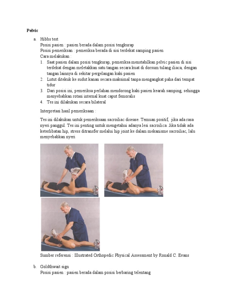 Pelvic Pemeriksaan Spesifik | PDF