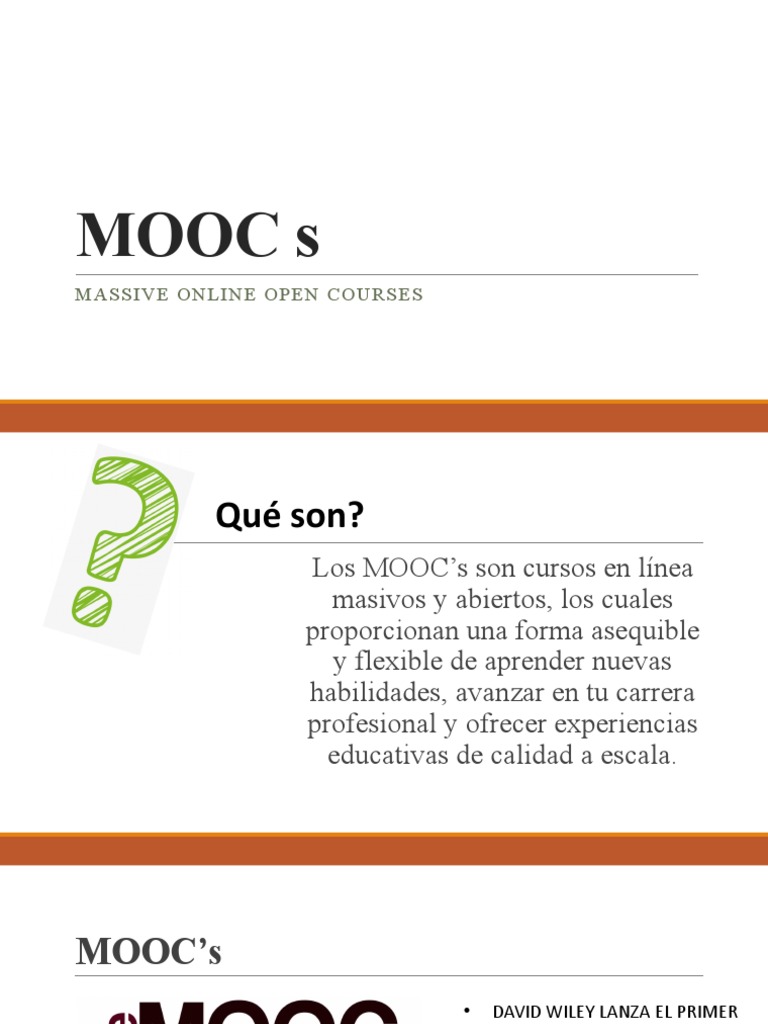 Presentación - Moocs | PDF