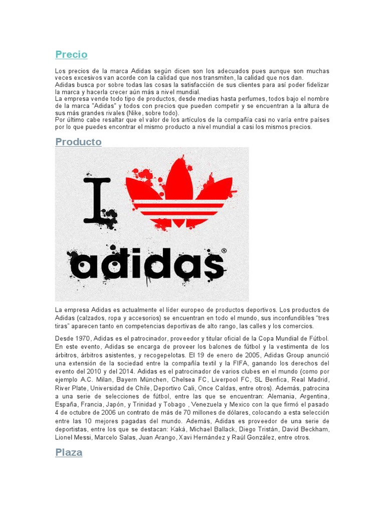 Precio | PDF | Adidas | Patrocinador (Comercial)