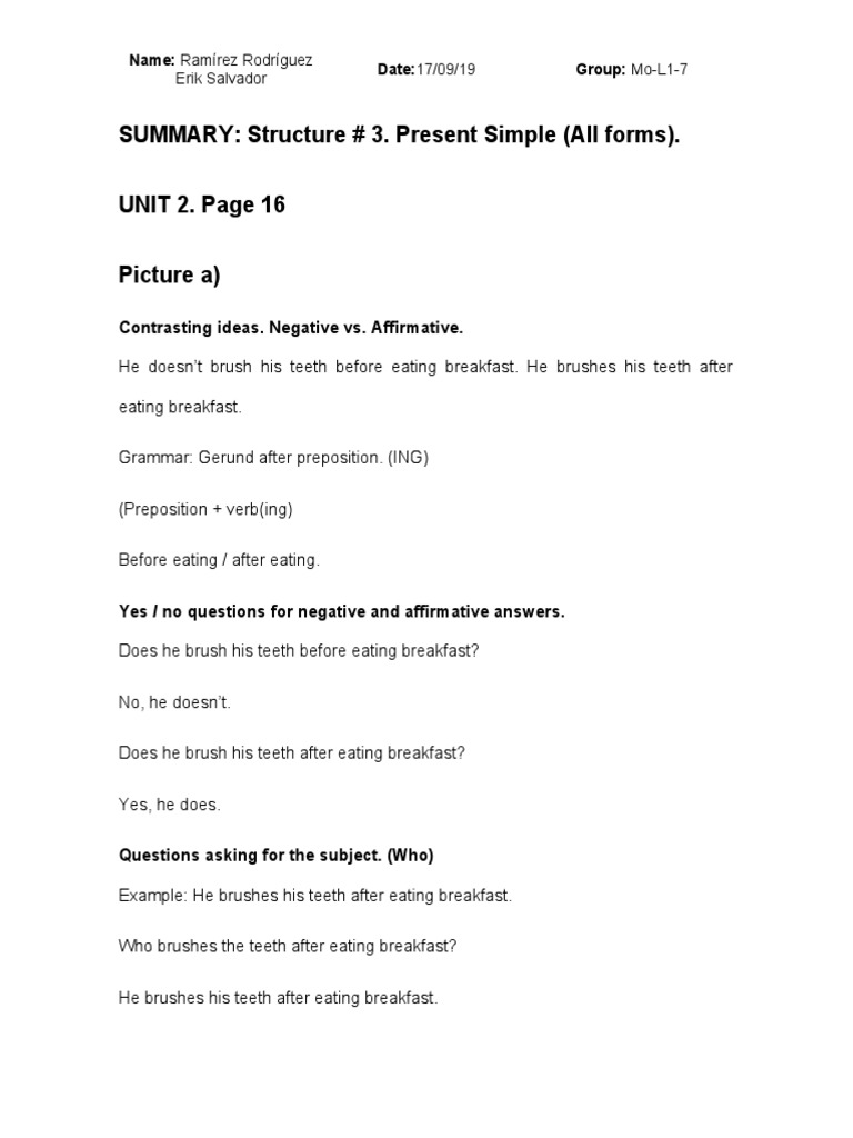 SUMMARY | PDF | Question | Semantics