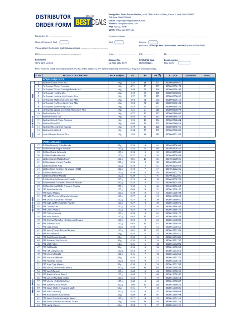 Best Deal Price List PDF | PDF | Curry | Foods