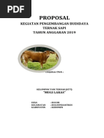 Contoh Proposal Permohonan Bantuan Ternak Sapi | PDF