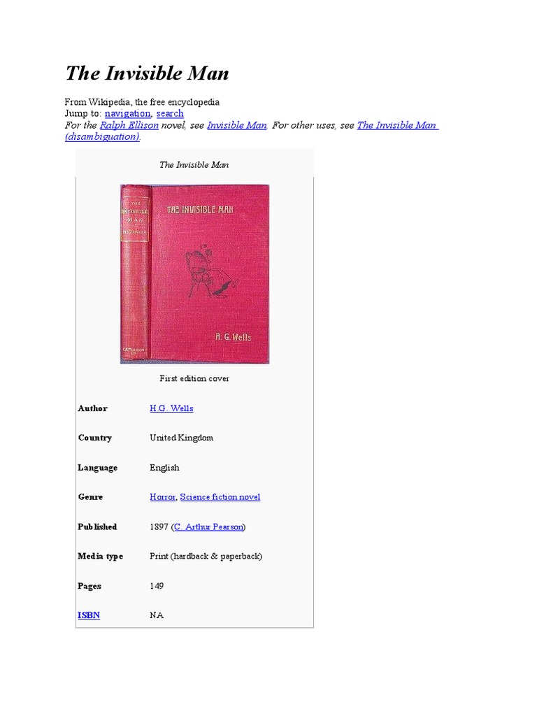 The Invisible Man | Download Free PDF | The Invisible Man