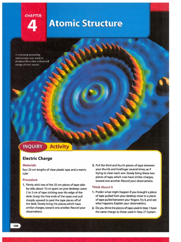 Chapter 4. Atomic Structure PDF | PDF