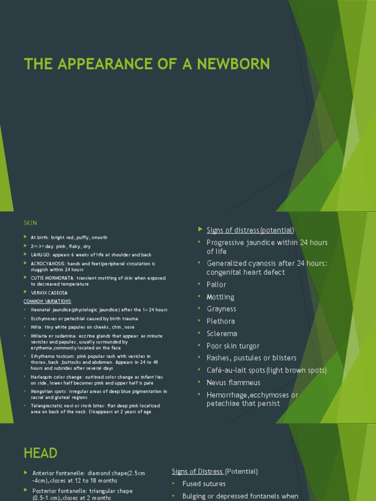 Newborn Skin and Physical Assessment | PDF | Toe | Anatomical Terms Of ...