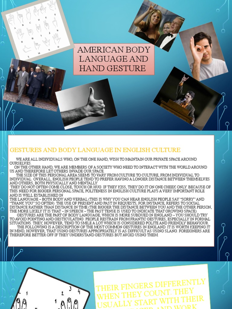 American Body Language and Hand Gesture | PDF | Gesture | Body Language