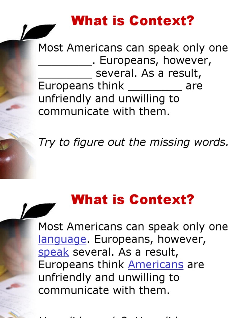Vocabulary in Context Techniques | PDF | Symbols | Human Communication