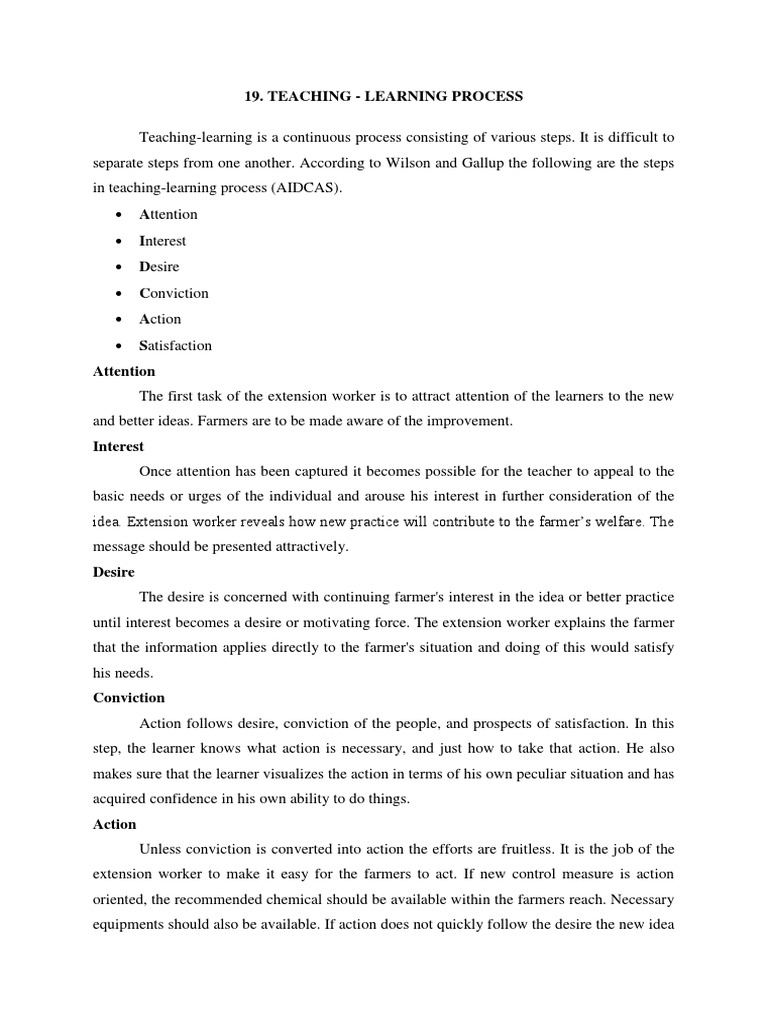 Teaching - Learning Process | PDF | Learning | Teachers