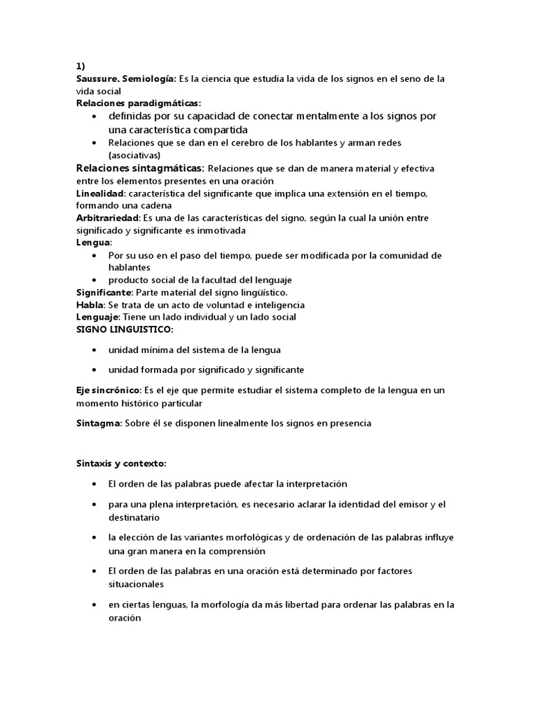 Sintaxis y semiología en comunicación | PDF | Lingüística | Comunicación