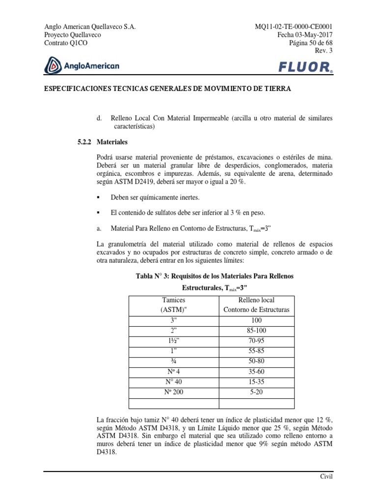 Relleno Estructural | PDF | Fundación (Ingeniería) | Tubería ...