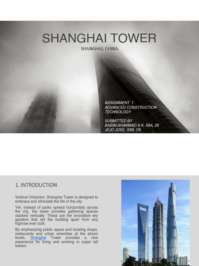 Shanghai Tower | PDF | Truss | Wall