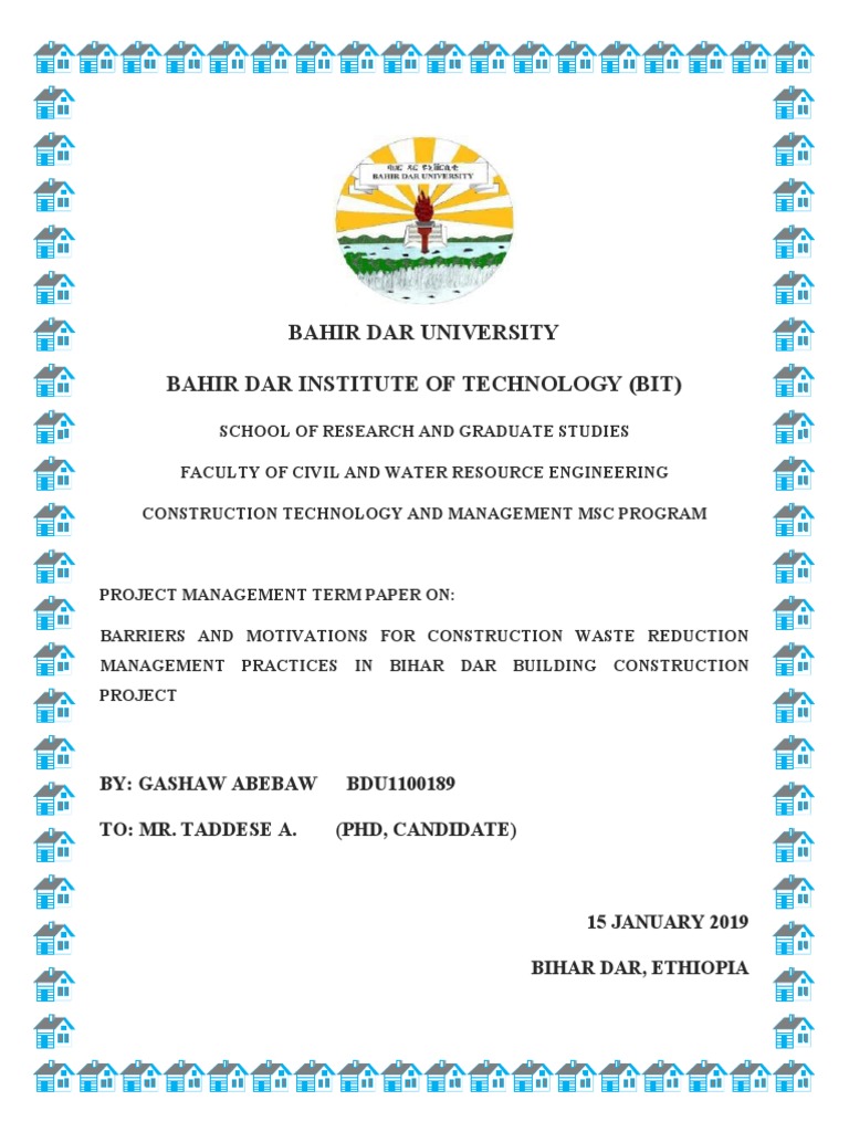 Term Papaer On West Reduction | PDF | Waste Management | Waste