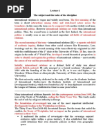 Emergence of IR | PDF | International Relations | Philosophical Theories