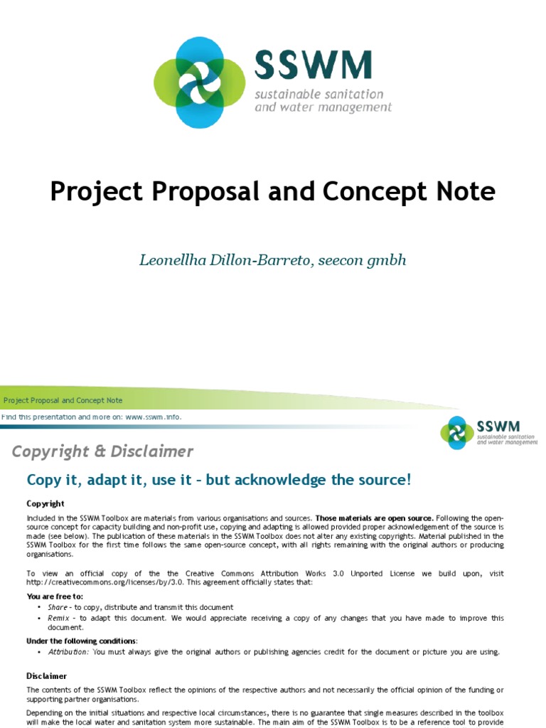 Format Project Proposal Concept Note Free Template | PDF | Goal ...
